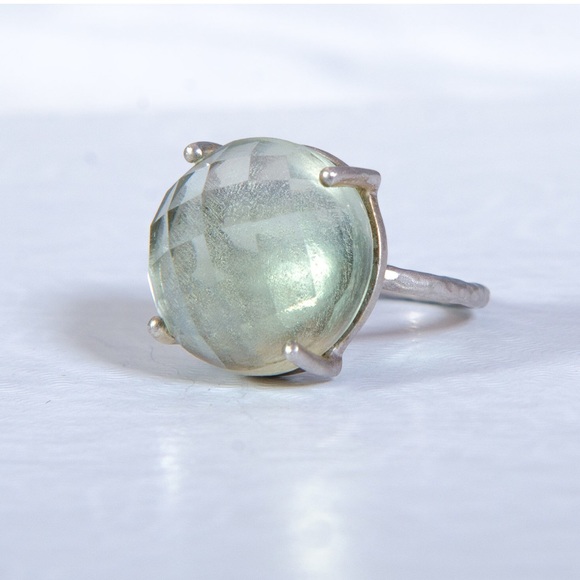 emily rose gems | Jewelry | Emily Rose Gems Green Amethyst Silver Ring ...